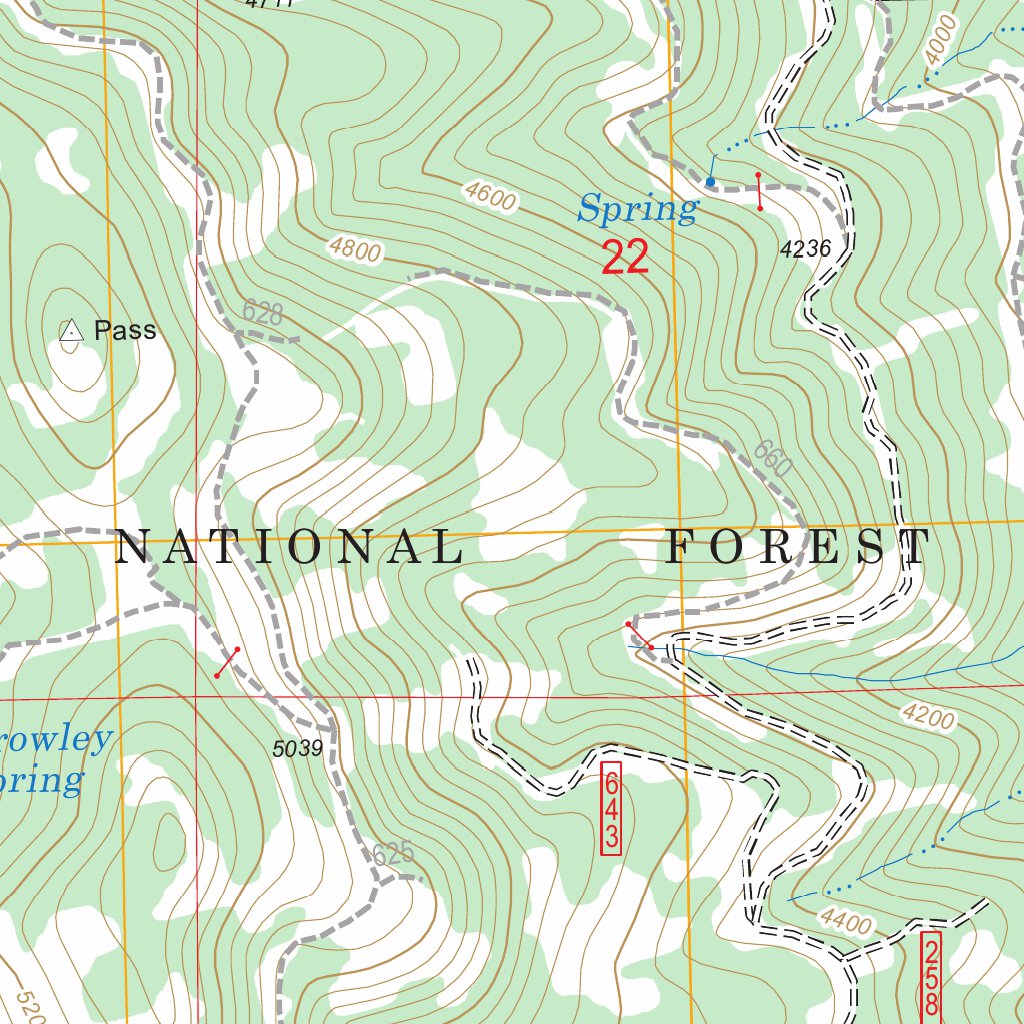 Wildcat Point, OR FSTopo Legacy Map by US Forest Service - Topo ...
