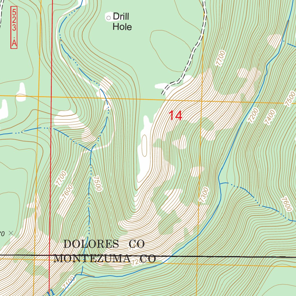 Willow Spring, CO FSTopo Legacy Map by US Forest Service - Topo ...