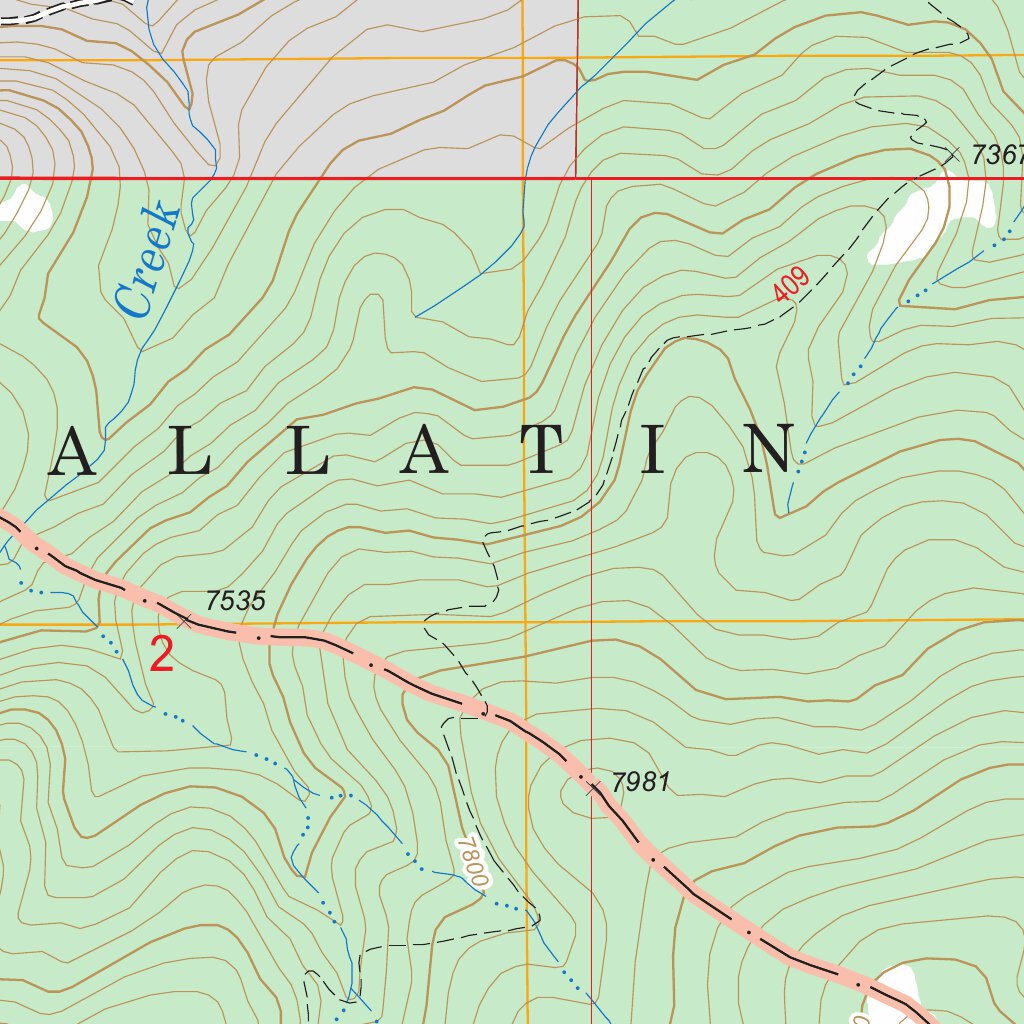 Willow Swamp, MT FSTopo Legacy Map by US Forest Service - Topo | Avenza ...