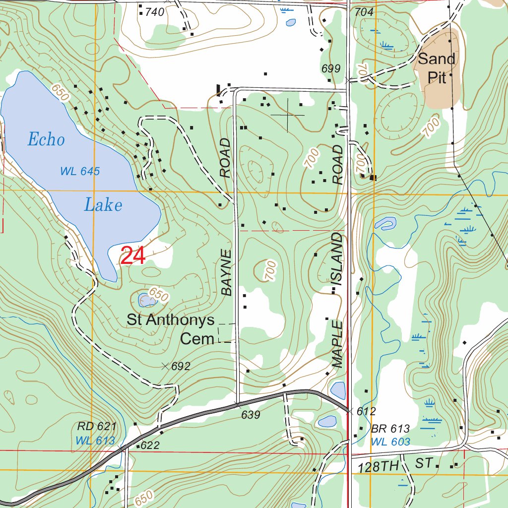 Wolf Lake, MI FSTopo Legacy Map by US Forest Service - Topo | Avenza Maps