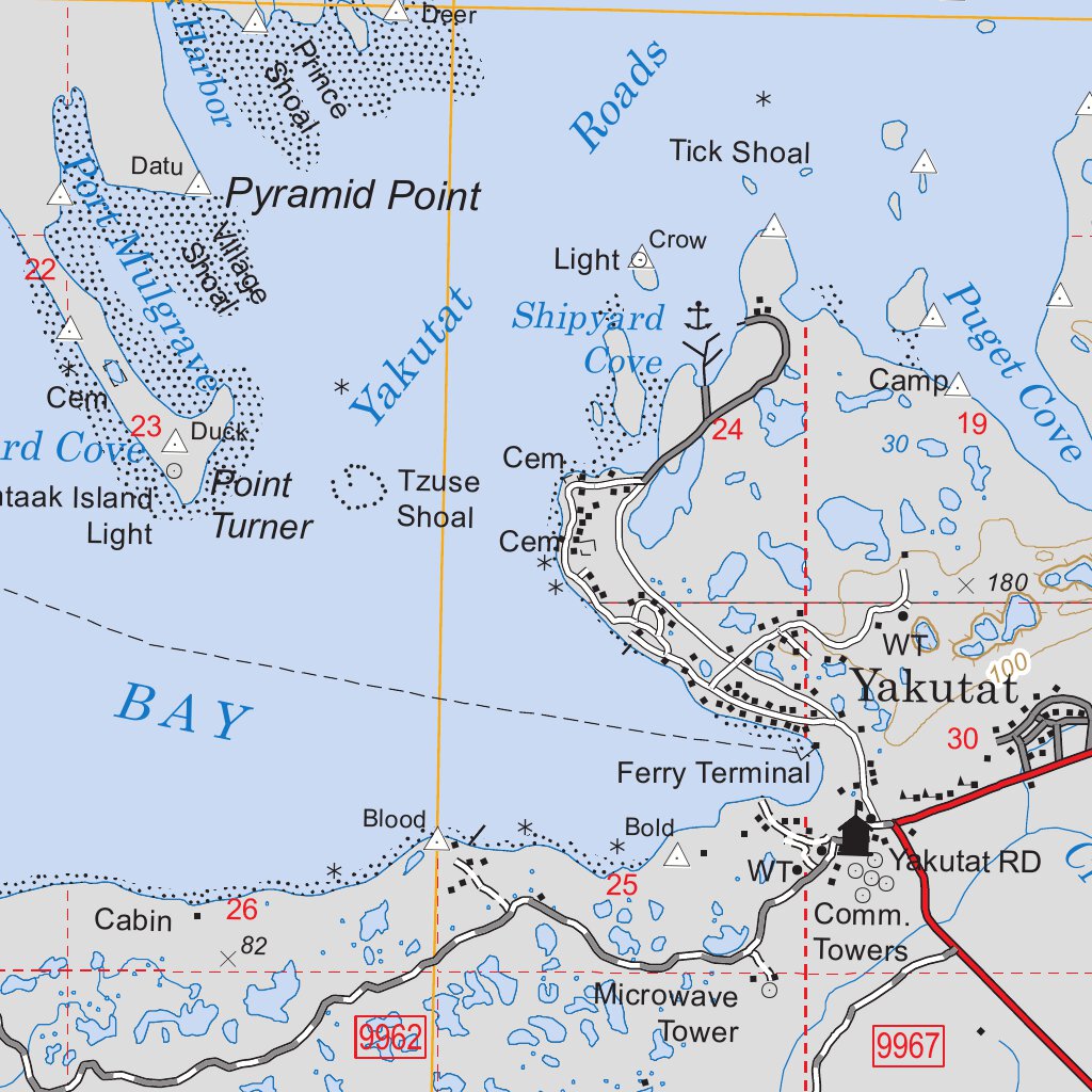 Yakutat C-5, AK FSTopo Legacy Map by US Forest Service - Topo | Avenza Maps
