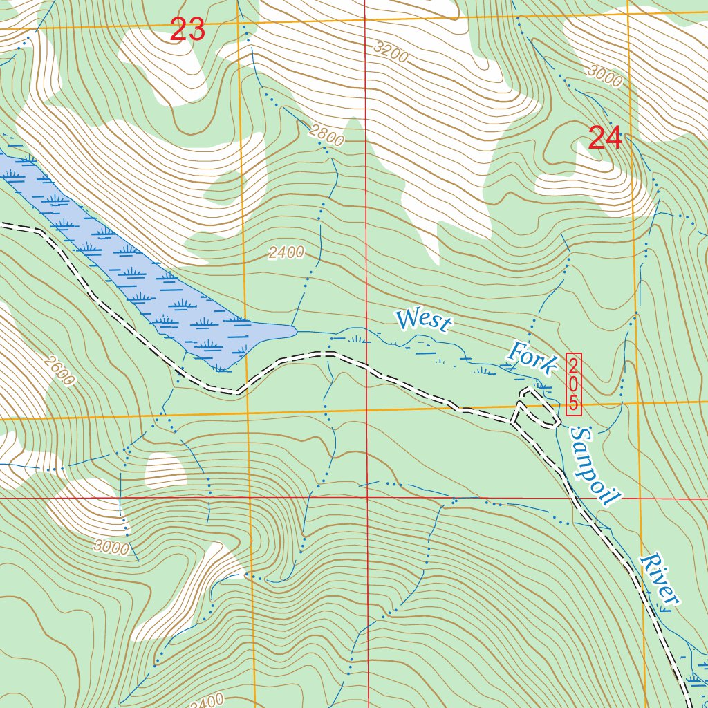 Aeneas, WA FSTopo Map by US Forest Service - Topo | Avenza Maps