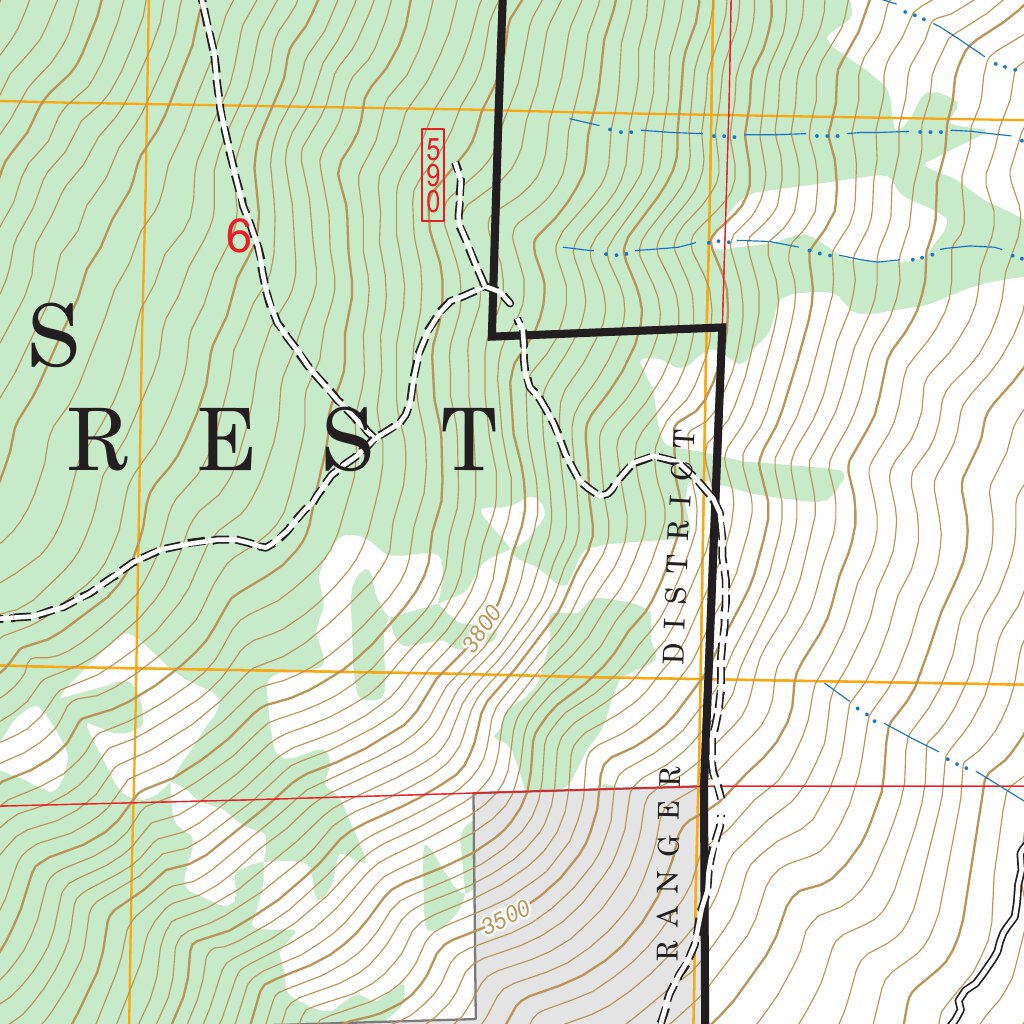 Akawa Butte, OR FSTopo Map by US Forest Service - Topo | Avenza Maps