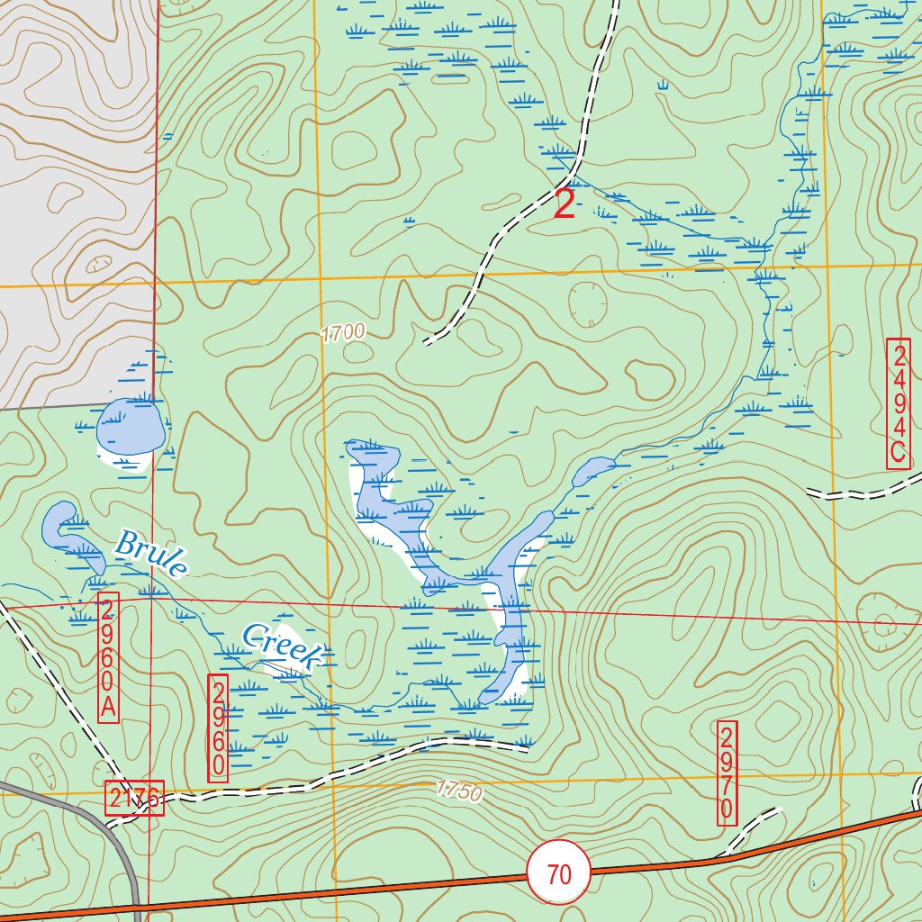 Alvin NW, WI FSTopo Map by US Forest Service - Topo | Avenza Maps
