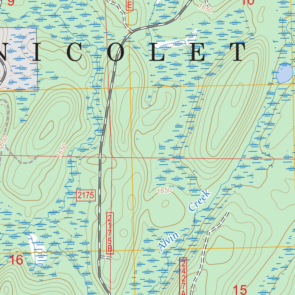 Alvin, WI FSTopo Map by US Forest Service - Topo | Avenza Maps