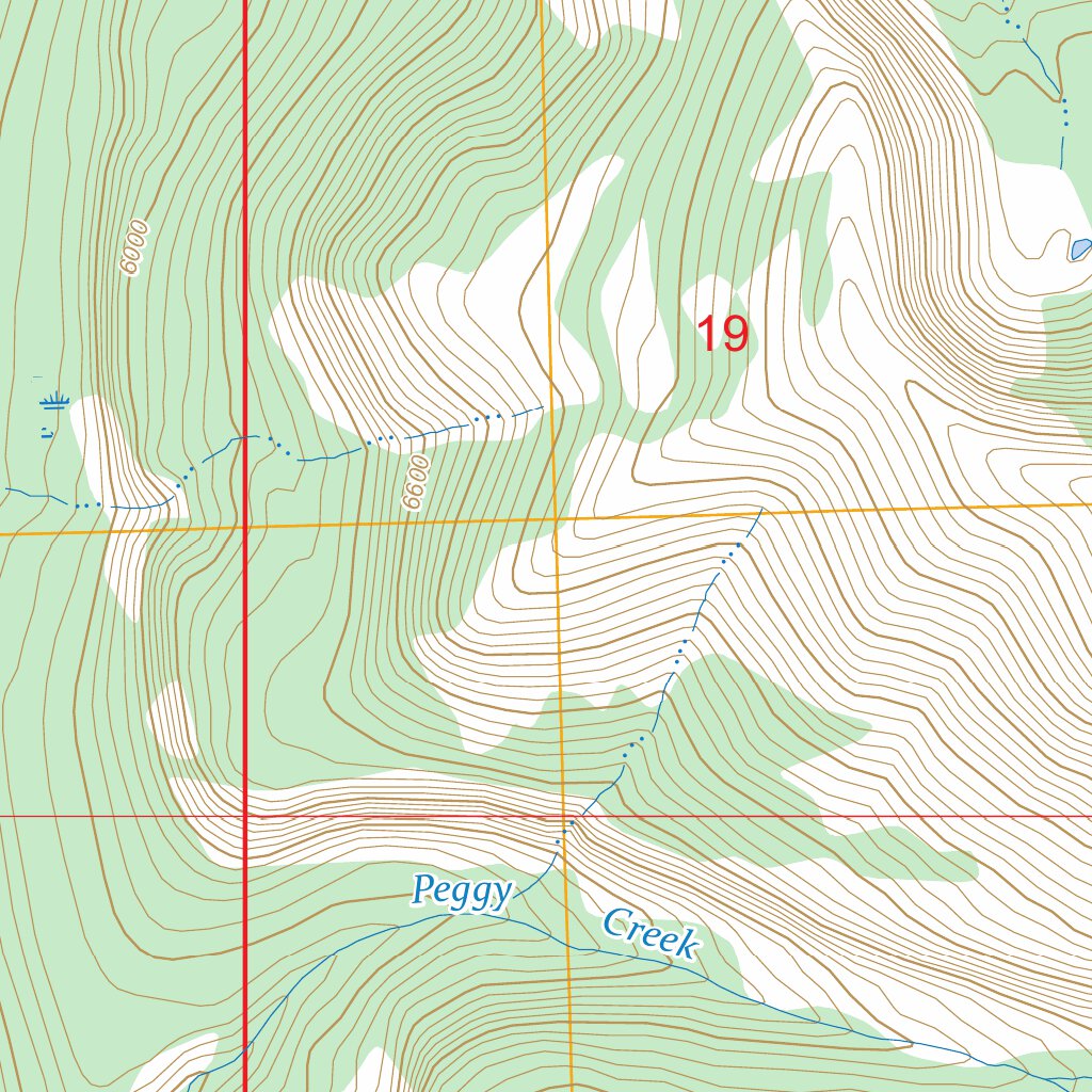 Amphitheatre Mountain, MT FSTopo Map by US Forest Service - Topo ...