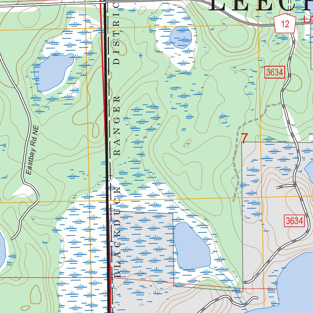 Andrusia Lake, MN FSTopo Map by US Forest Service - Topo | Avenza Maps