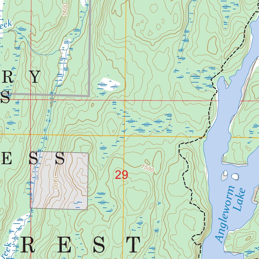 Angleworm Lake, MN FSTopo Map by US Forest Service - Topo | Avenza Maps