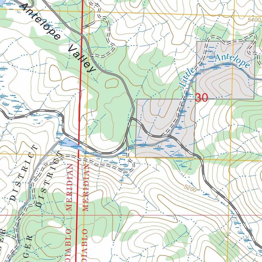 Antelope Lake, CA FSTopo Map by US Forest Service - Topo | Avenza Maps