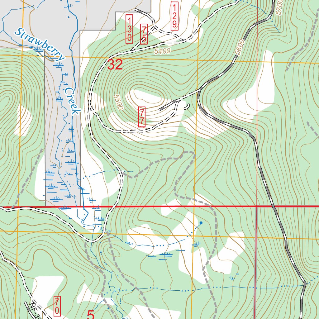 Arkansas Flat, OR FSTopo Map by US Forest Service - Topo | Avenza Maps