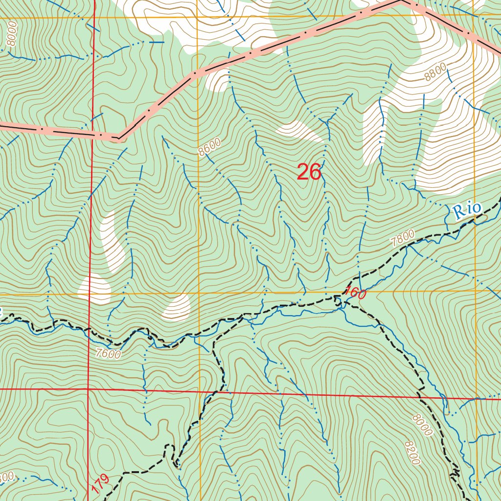 Aspen Basin, NM FSTopo Map by US Forest Service - Topo | Avenza Maps