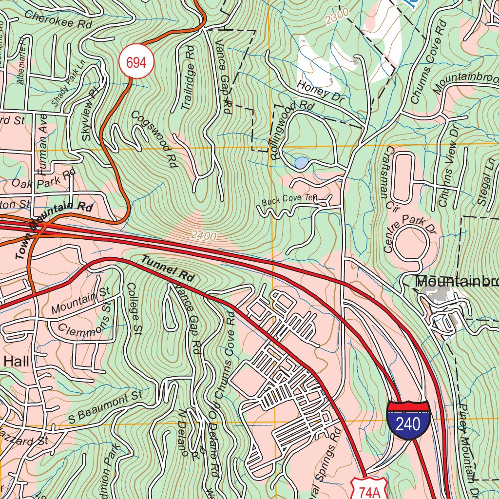Asheville, NC FSTopo Map by US Forest Service - Topo | Avenza Maps