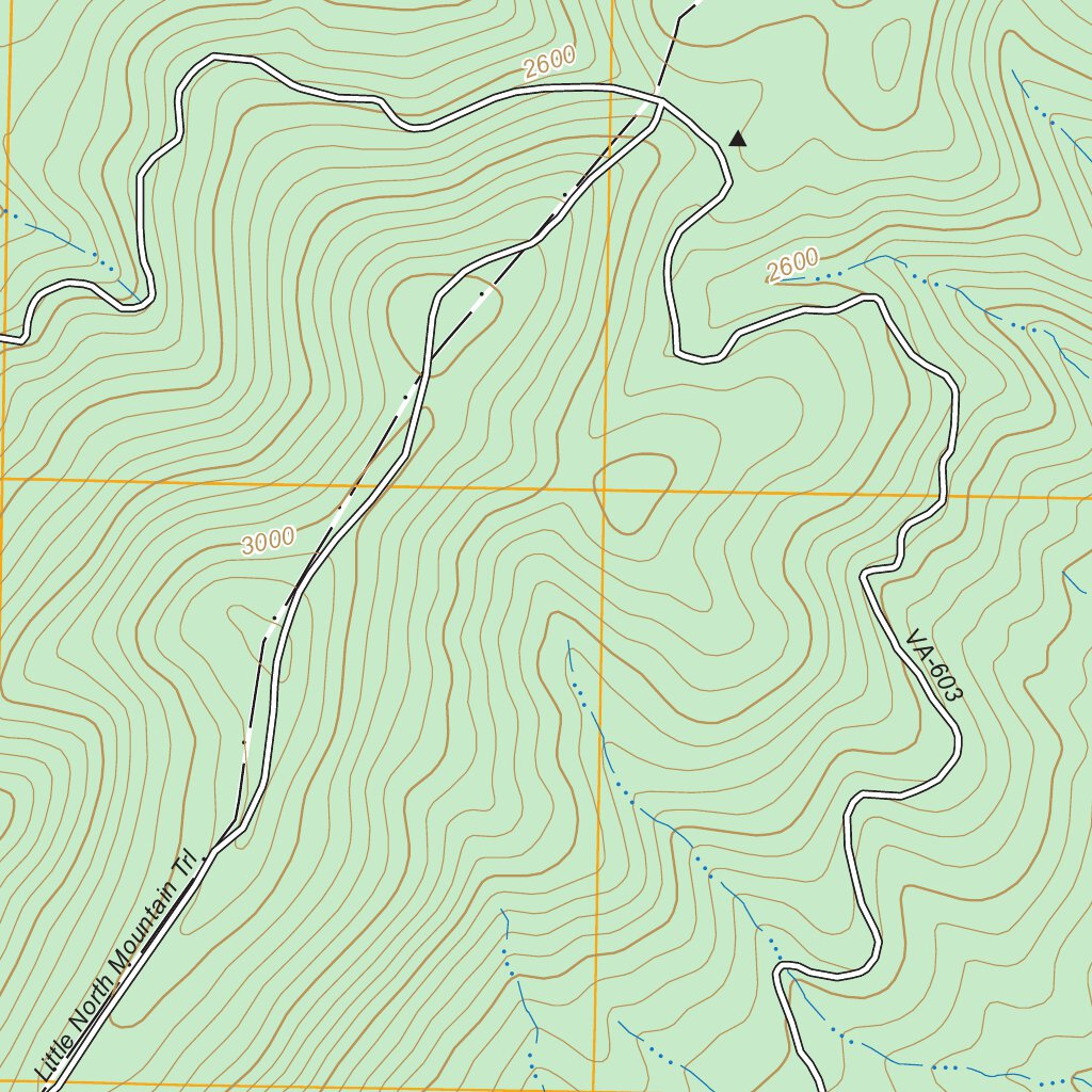 Augusta Springs, VA FSTopo Map by US Forest Service - Topo | Avenza Maps