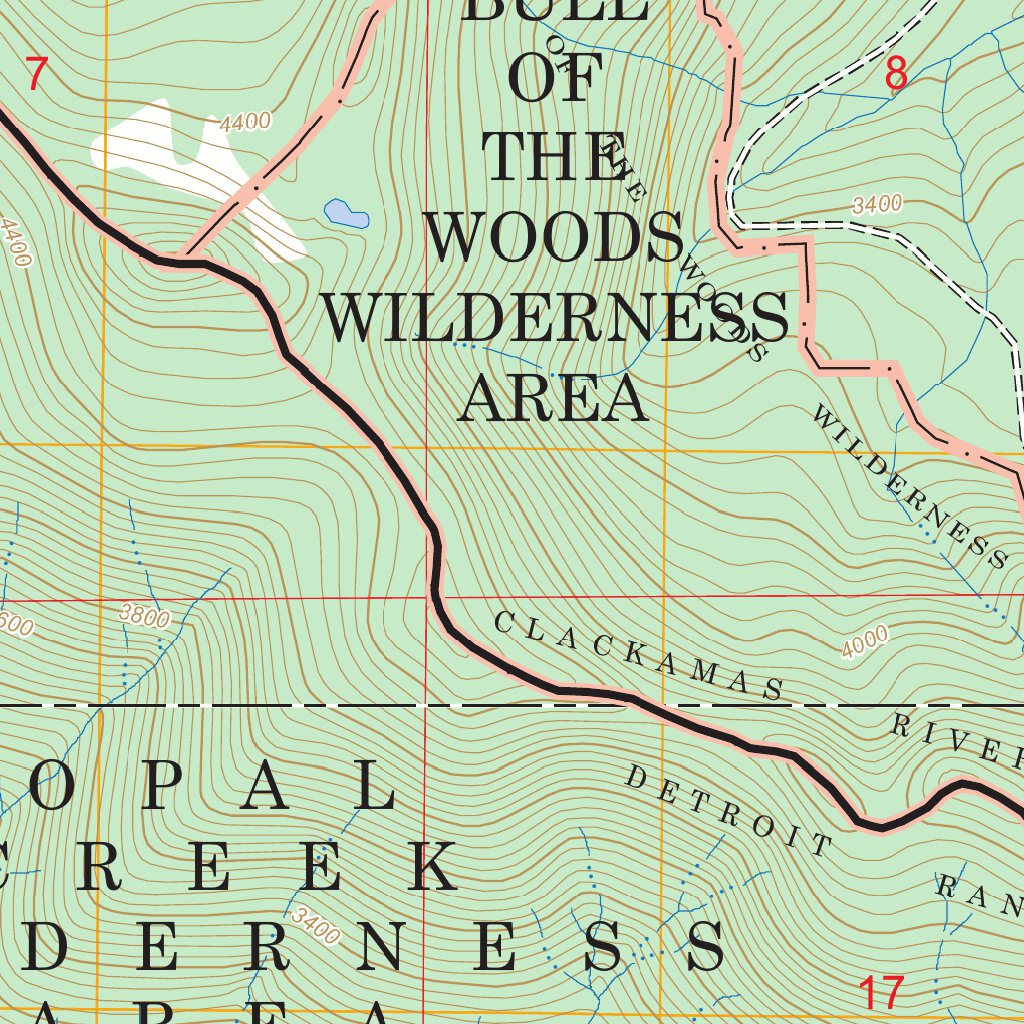 Bagby Hot Springs, OR FSTopo Map by US Forest Service - Topo | Avenza Maps