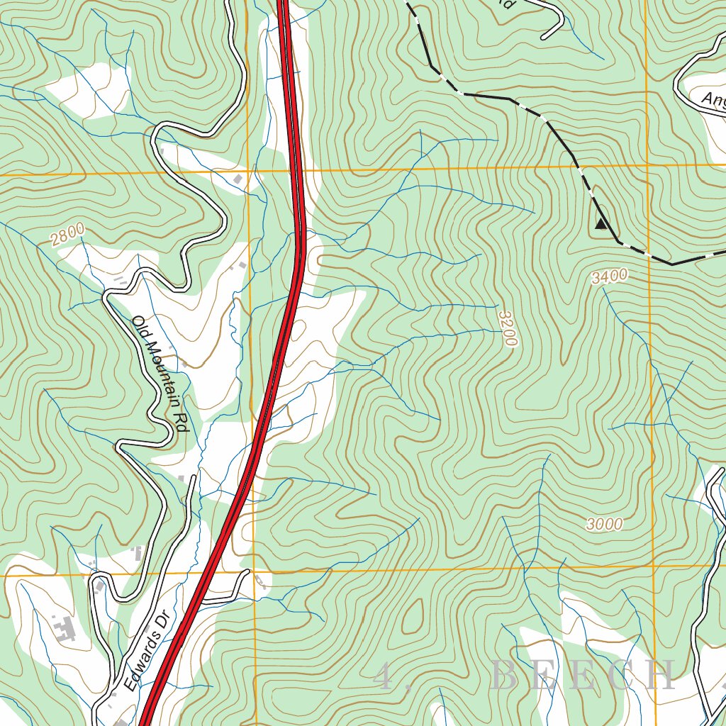 Bald Creek, NC-TN FSTopo Map by US Forest Service - Topo | Avenza Maps