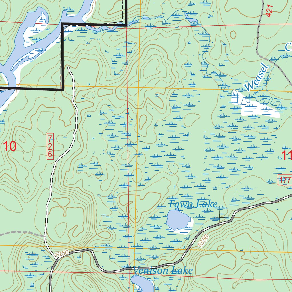 Barker Lake, WI FSTopo Map by US Forest Service - Topo | Avenza Maps