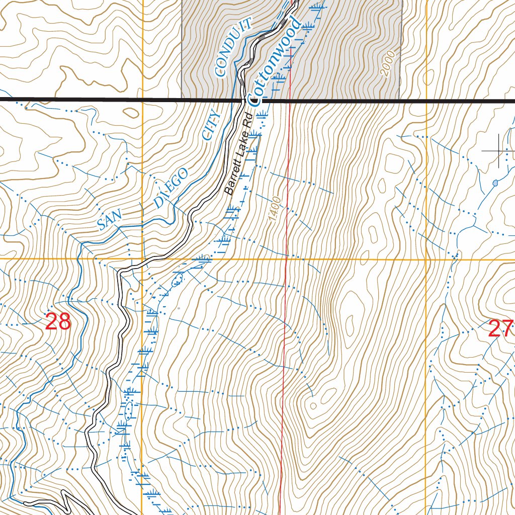 Barrett Lake, CA FSTopo Map by US Forest Service - Topo | Avenza Maps