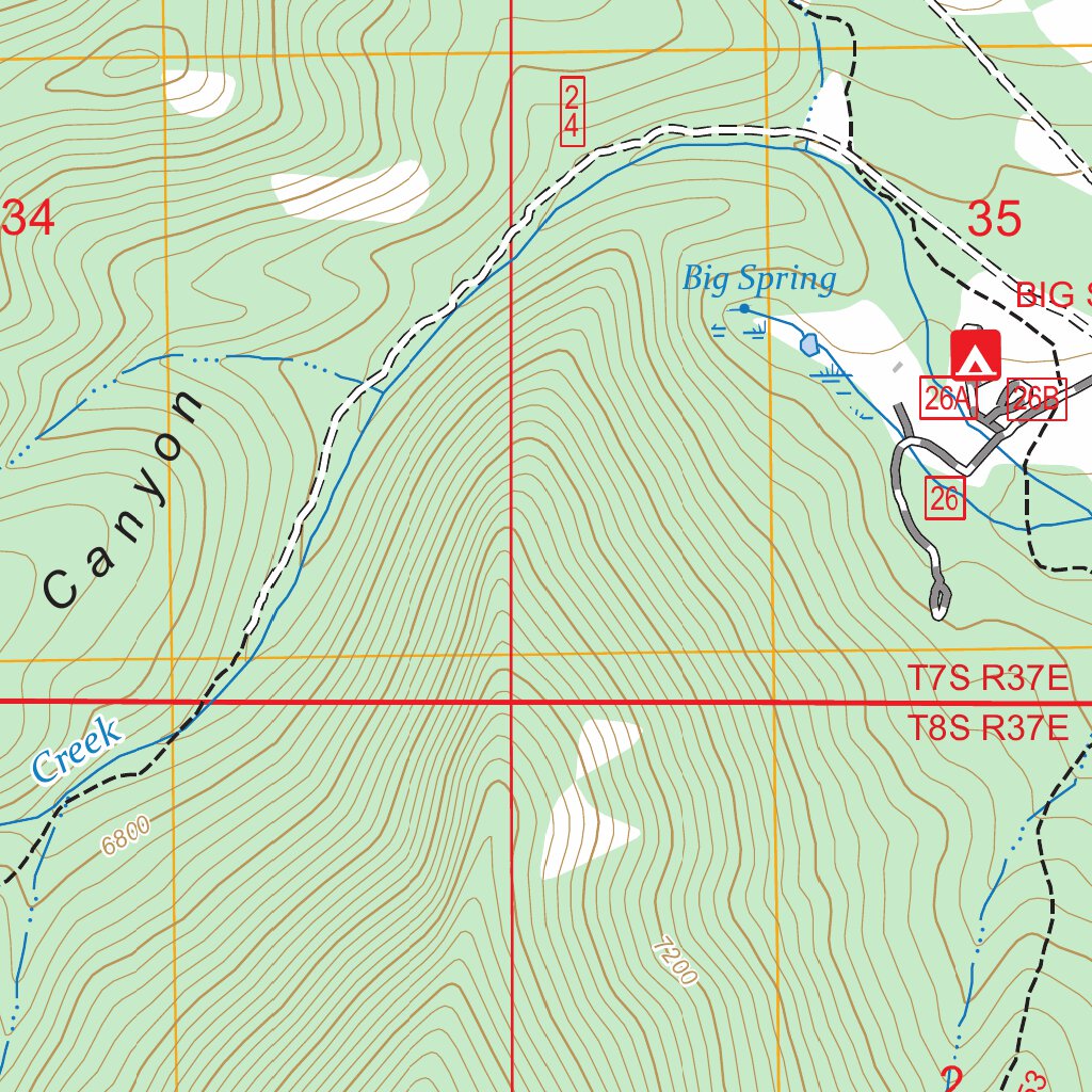 Bear Camp Gulch, ID FSTopo Map by US Forest Service - Topo | Avenza Maps