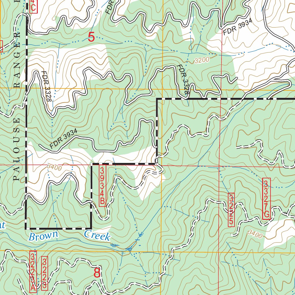 Bechtel Butte, ID FSTopo Map by US Forest Service - Topo | Avenza Maps