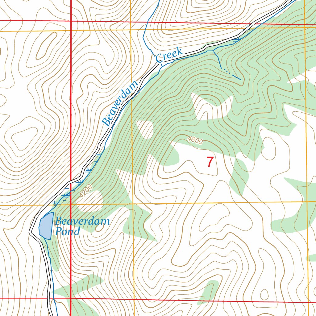 Beaverdam Creek, OR FSTopo Map by US Forest Service - Topo | Avenza Maps