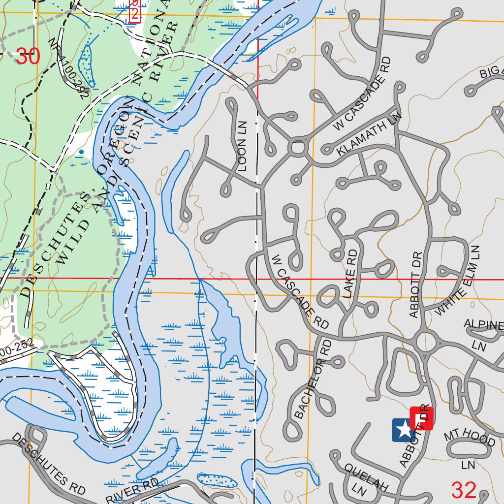 Benham Falls, OR FSTopo Map by US Forest Service - Topo | Avenza Maps