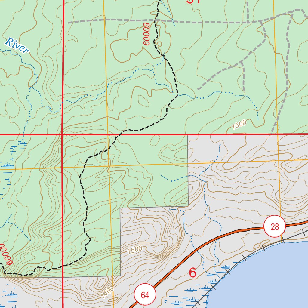 Bergland, MI FSTopo Map by US Forest Service - Topo | Avenza Maps