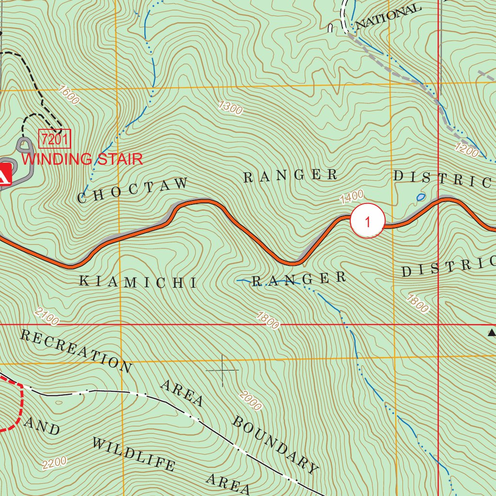Big Cedar, OK FSTopo Map by US Forest Service - Topo | Avenza Maps