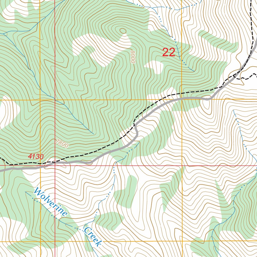 Big Elk Mountain, ID FSTopo Map by US Forest Service - Topo | Avenza Maps