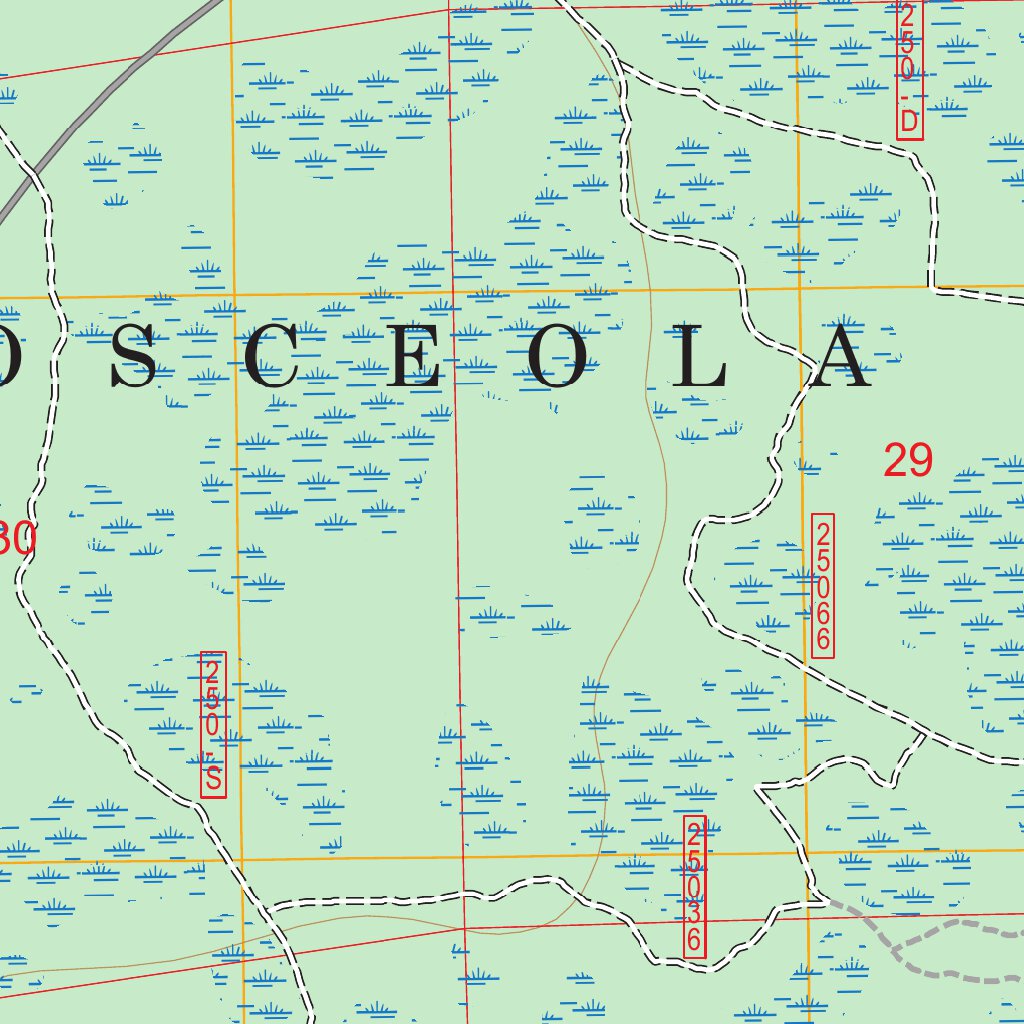 Big Gum Swamp, FL FSTopo Map by US Forest Service - Topo | Avenza Maps