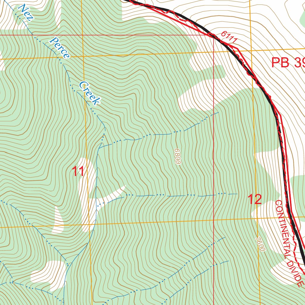 Big Hole Pass, ID-MT FSTopo Map by US Forest Service - Topo | Avenza Maps