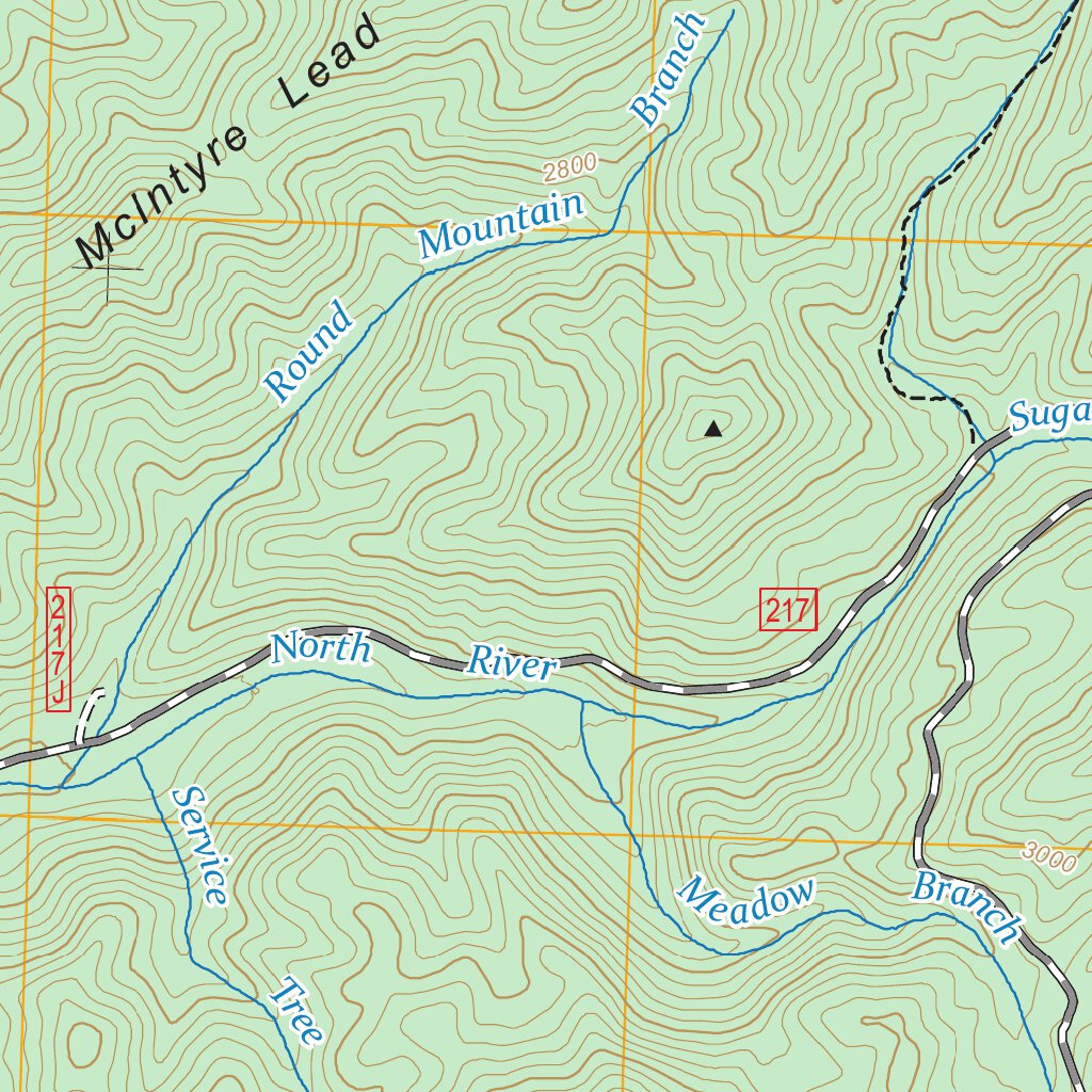Big Junction, TN-NC FSTopo Map by US Forest Service - Topo | Avenza Maps