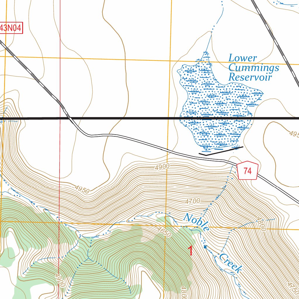 Big Sage Reservoir, CA FSTopo Map by US Forest Service - Topo | Avenza Maps