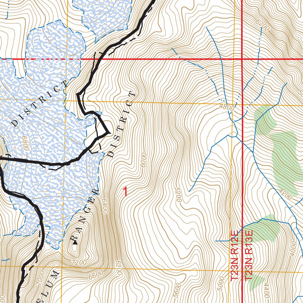 Big Snow Mountain, WA FSTopo Map by US Forest Service - Topo | Avenza Maps