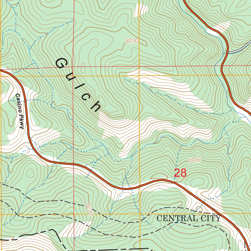 Black Hawk, CO FSTopo Map by US Forest Service - Topo | Avenza Maps