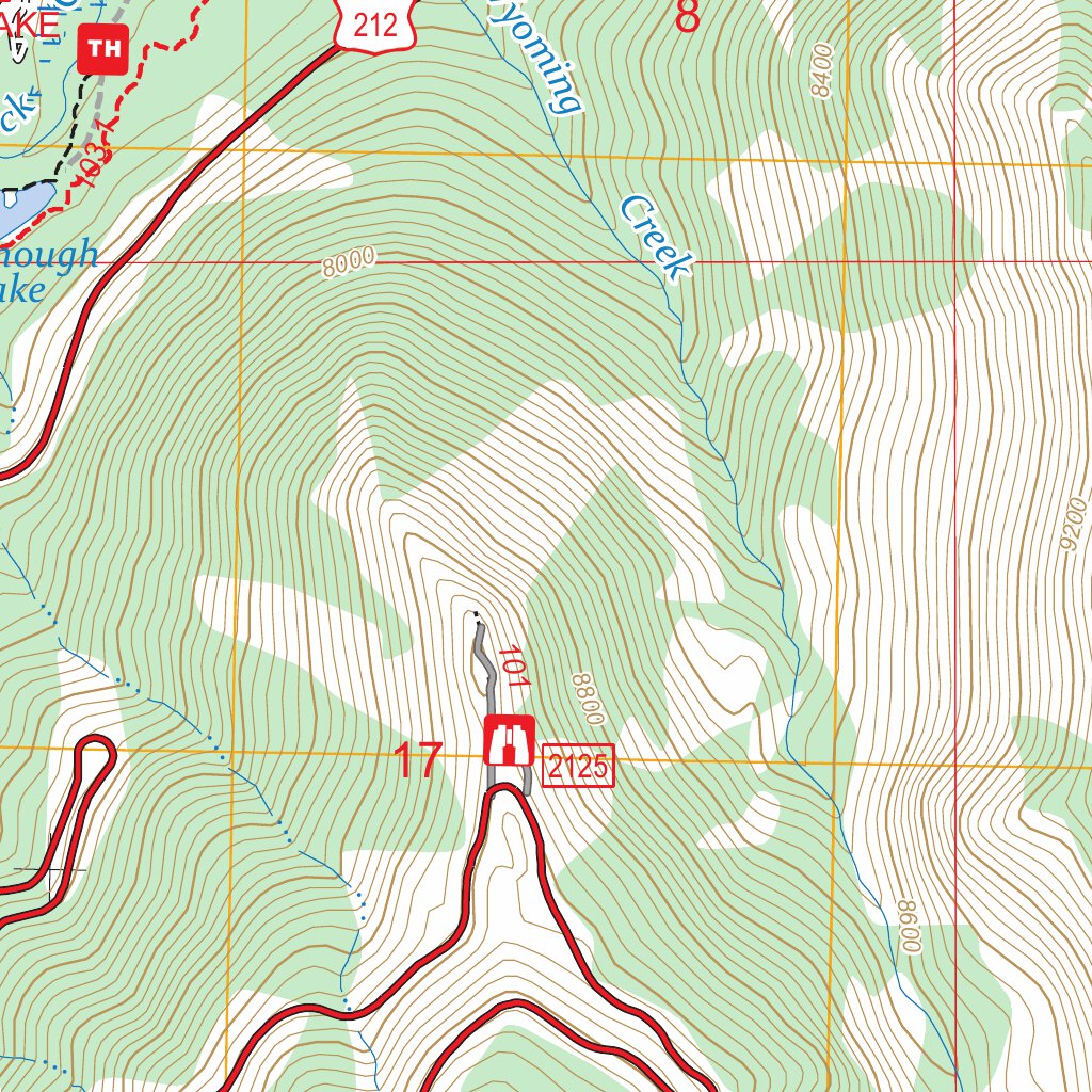 Black Pyramid Mountain, MT-WY FSTopo Map by US Forest Service - Topo ...