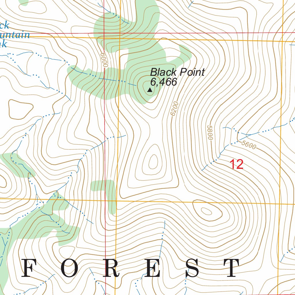 Black Point, NM FSTopo Map by US Forest Service - Topo | Avenza Maps