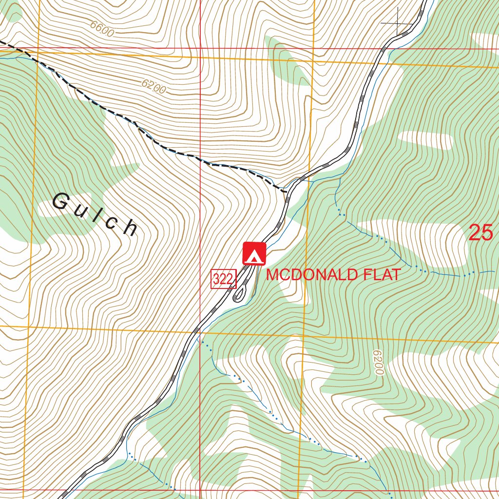 Blackbird Creek, ID FSTopo Map by US Forest Service - Topo | Avenza Maps