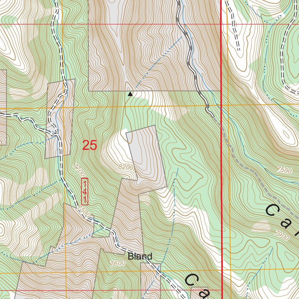 Bland, NM FSTopo Map by US Forest Service - Topo | Avenza Maps