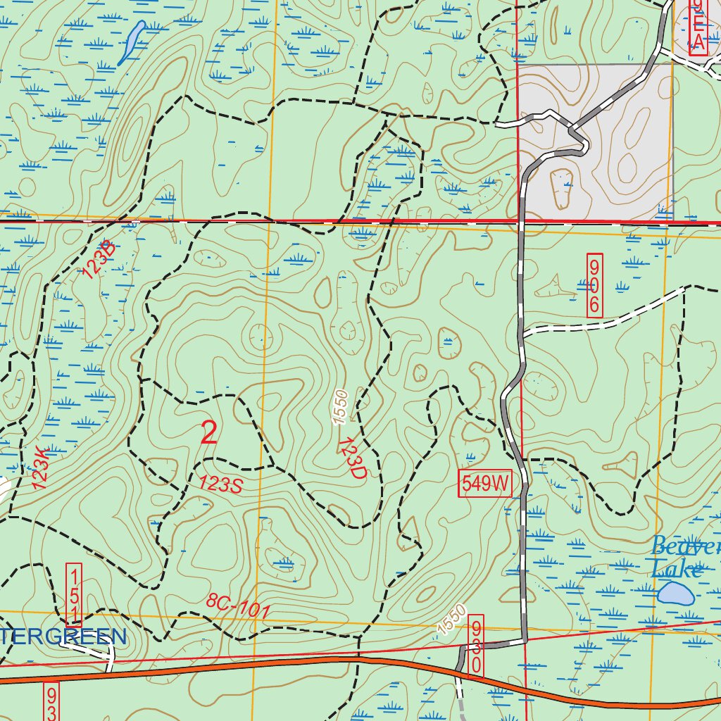 Blockhouse Lake, WI FSTopo Map by US Forest Service - Topo | Avenza Maps
