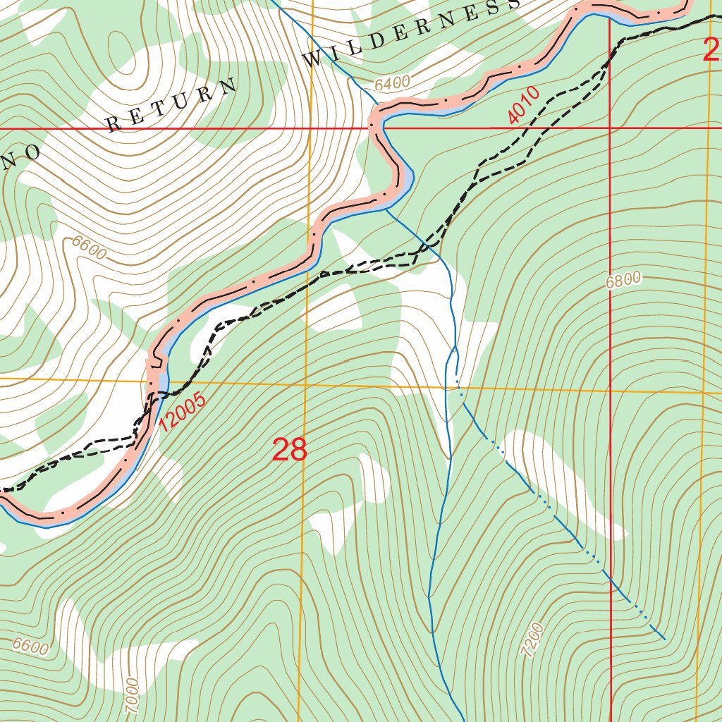 Blue Bunch Mountain, ID FSTopo Map by US Forest Service - Topo | Avenza ...