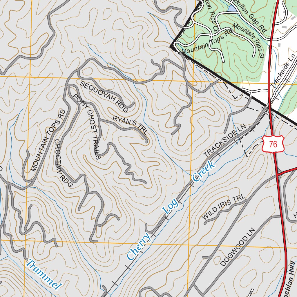 Blue Ridge, GA FSTopo Map by US Forest Service - Topo | Avenza Maps