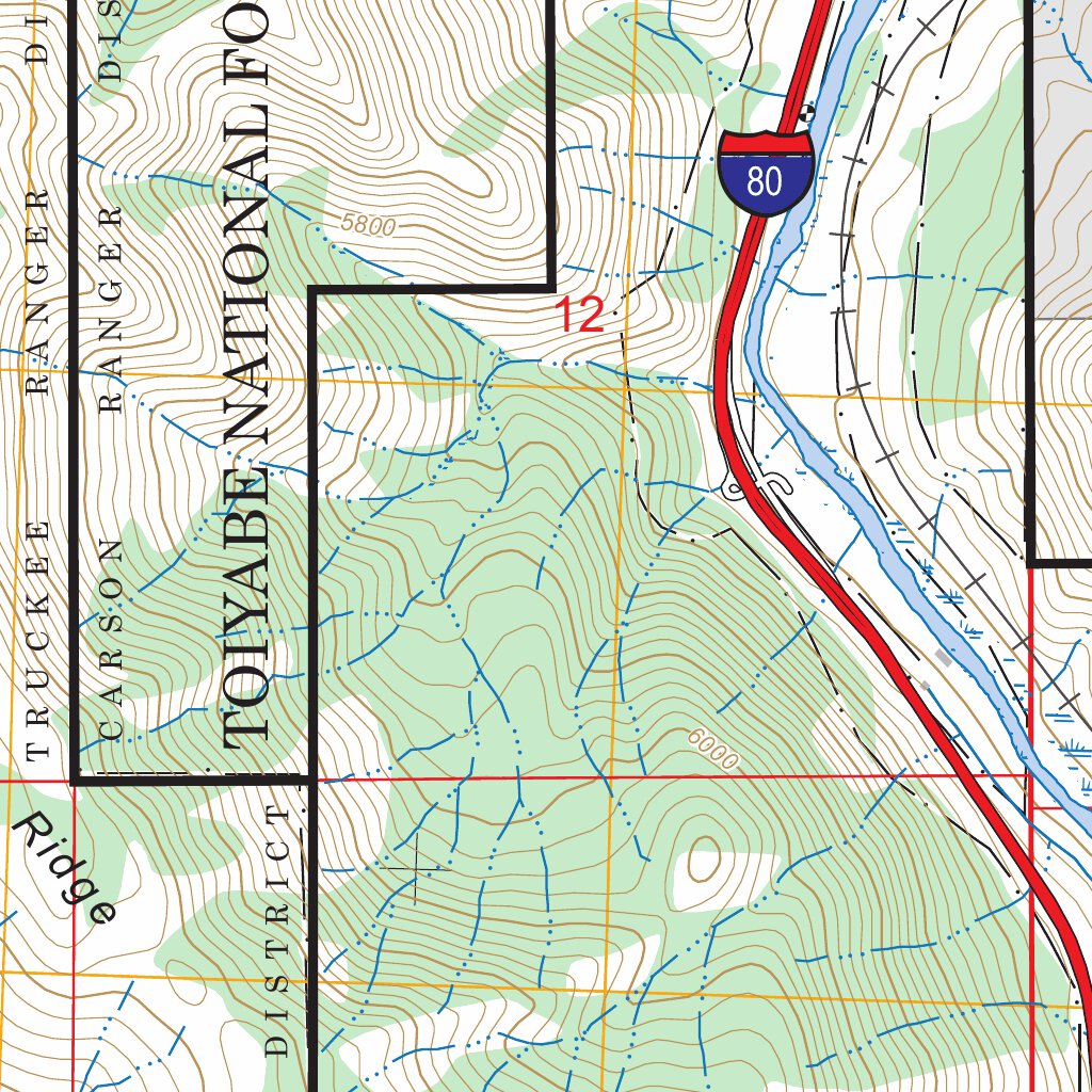 Boca, CA-NV FSTopo Map by US Forest Service - Topo | Avenza Maps