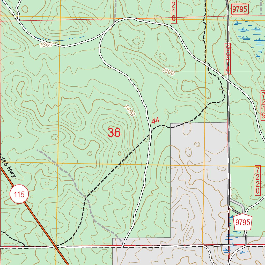 Boon, MI FSTopo Map by US Forest Service - Topo | Avenza Maps