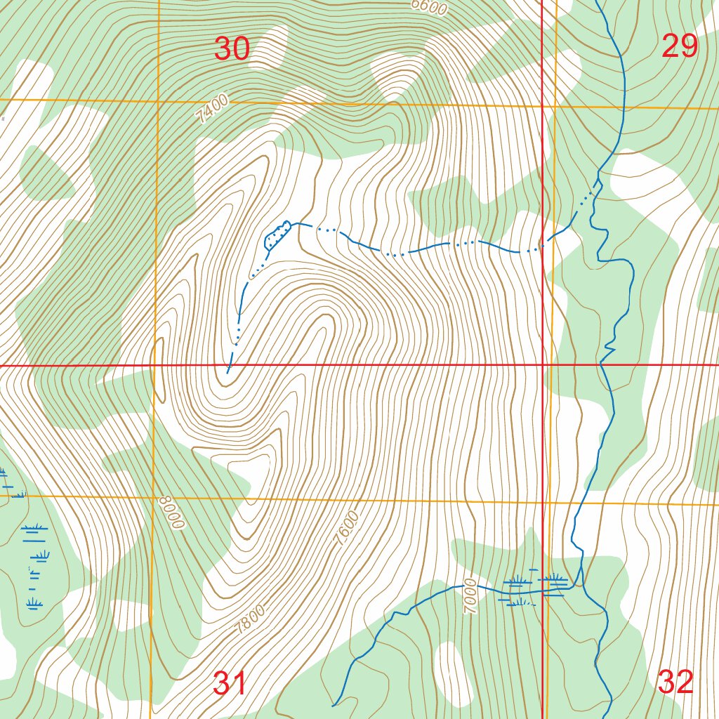 Box Lake, ID FSTopo Map by US Forest Service - Topo | Avenza Maps