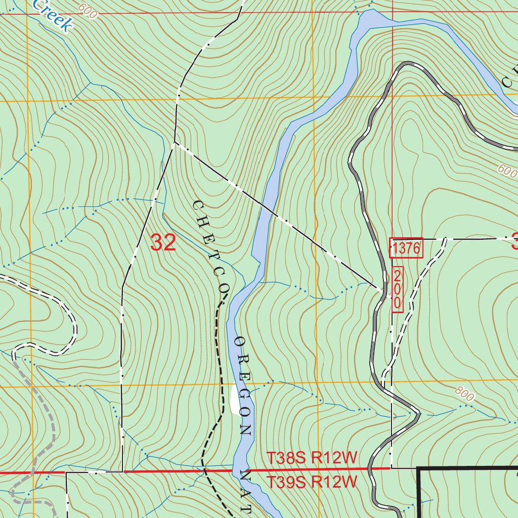 Bosley Butte, OR FSTopo Map by US Forest Service - Topo | Avenza Maps