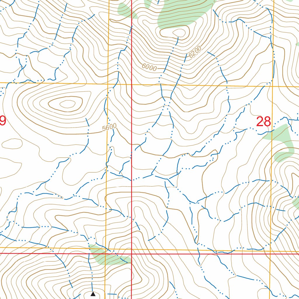 Bowie Mountain South, AZ FSTopo Map by US Forest Service - Topo ...