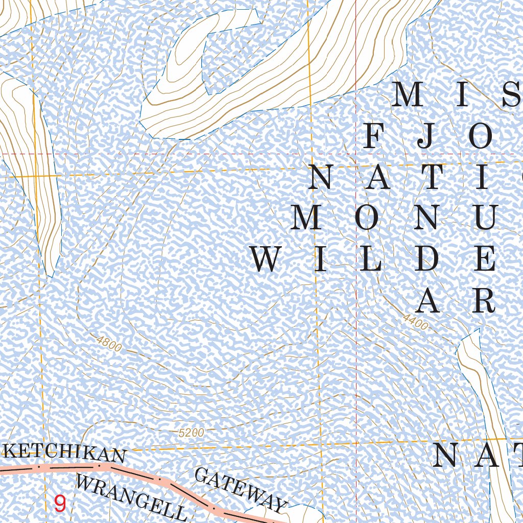 Bradfield Canal B-4 SE, AK FSTopo Map by US Forest Service - Topo ...