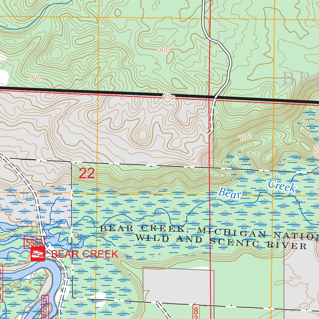 Brethren, MI FSTopo Map by US Forest Service - Topo | Avenza Maps