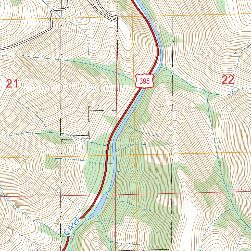 Bridge Creek, OR FSTopo Map by US Forest Service - Topo | Avenza Maps