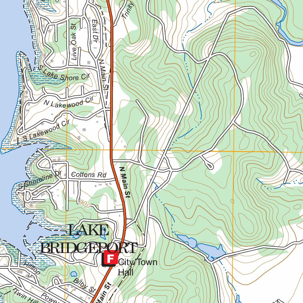 Bridgeport West, TX FSTopo Map by US Forest Service - Topo | Avenza Maps